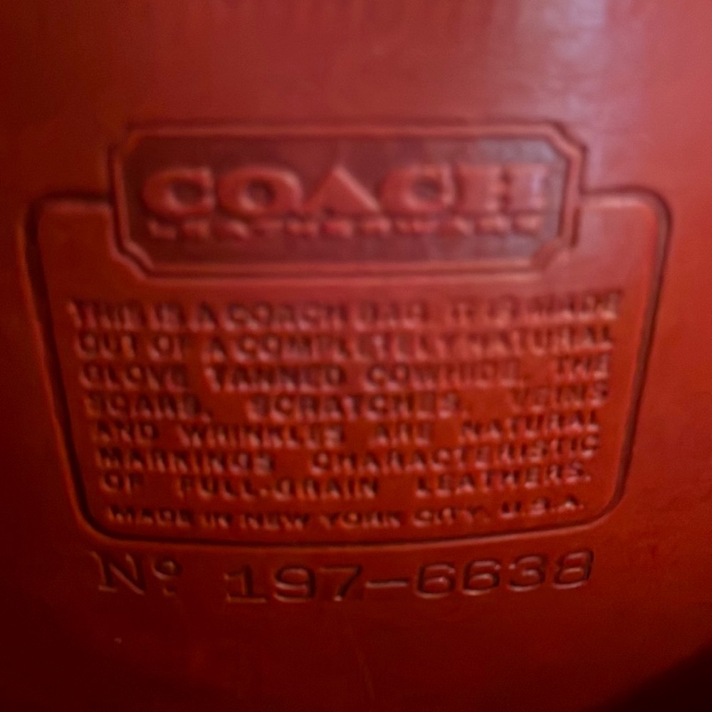 Rare Vintage 70s Coach Red Clutch - Gem